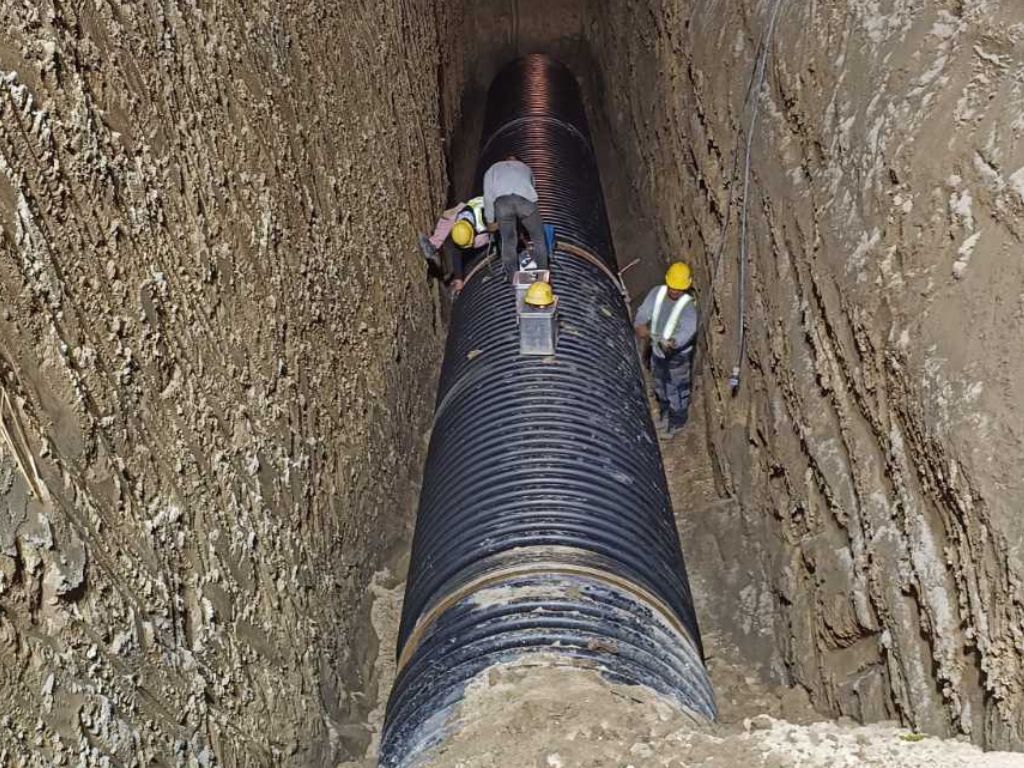 KPMI Supplies HDPE Drainage Pipes for SMC SLEX Project